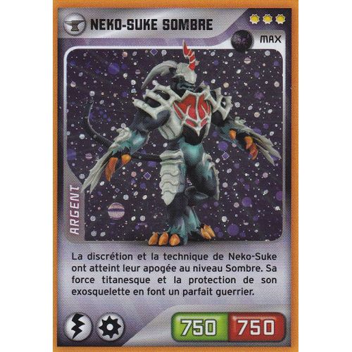 Carte invizimals - nouvelle alliance - neko-suke sombre - n°201 ...
