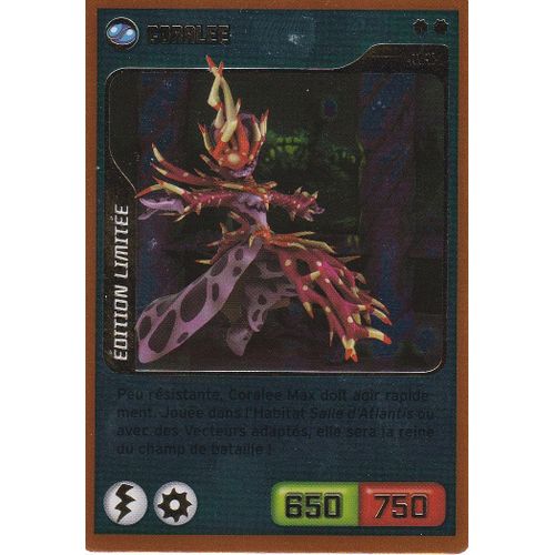 Carte invizimals - nouvelle alliance - coralee - x06 - edition limitee ...