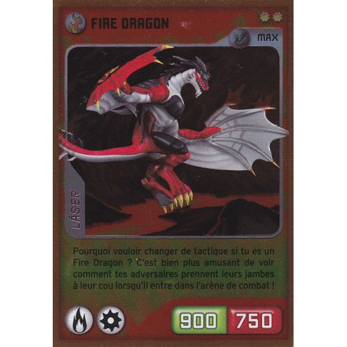 Carte invizimals - nouvelle alliance - fire dragon - n°048 - laser ...