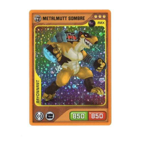 Carte Invizimals - Nouvelle Alliance- Metalmutt Sombre - n° 185 ...