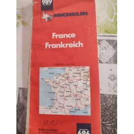 Carte Michelin 989 France grandes routes | Rakuten