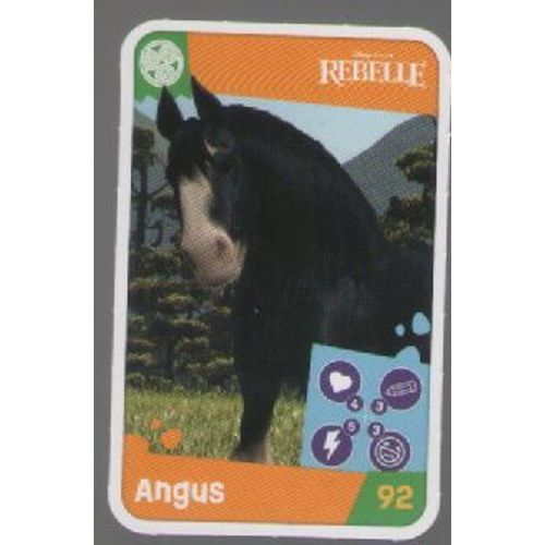 Carte N° 92 angus - Disney Pixar Rebelle - Jouons Rêvons Auchan 2024 ...