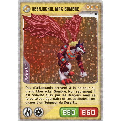 Carte panini invizimals defis caches uberjackal max sombre n° 312 ...