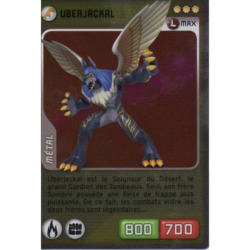 Carte panini invizimals defis caches uberjackal n° 143 metal | Rakuten