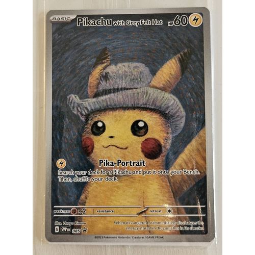 Carte Pikachu Van Gogh Pika Portrait Pokémon Provenance Musée Amsterdam ...