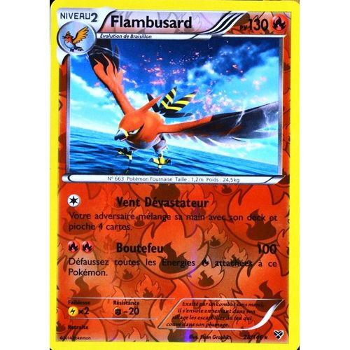 Carte Pokémon 28/146 Flambusard 130 PV XY NEUF FR | Rakuten