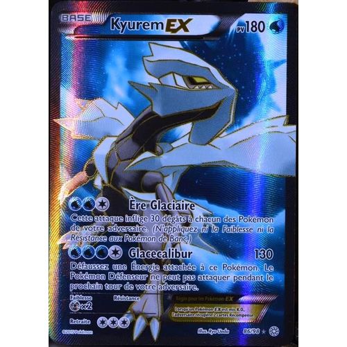Carte Pokémon 86/98 Kyurem Ex 180 PV - ULTRA RARE - FULL ART XY07 NEUF ...