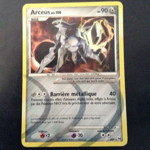 Carte Pokémon AR9 Arceus 90 PV Série Platine VS NEUF FR | Rakuten