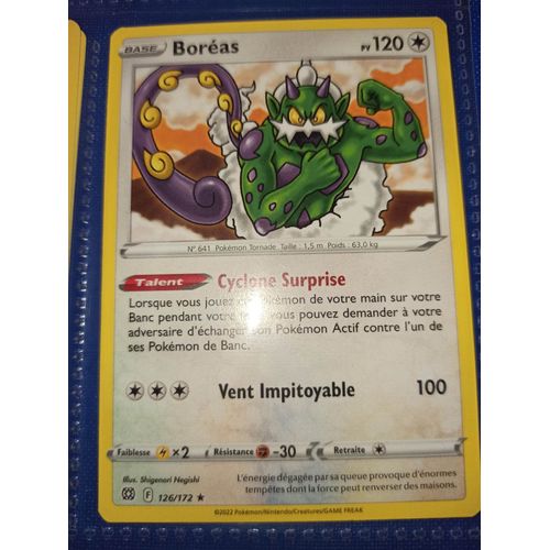 Carte Pokemon BOREAS 126/172 Rare Epée et Bouclier 9 EB09 FR | Rakuten