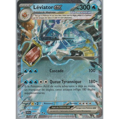 Carte Pokemon - Léviator Ex - 045/198 - Ultra-rare - Ecarlate et Violet ... Carte Pokemon - Léviator Ex - 045/198 - Ultra-rare - Ecarlate et Violet ...