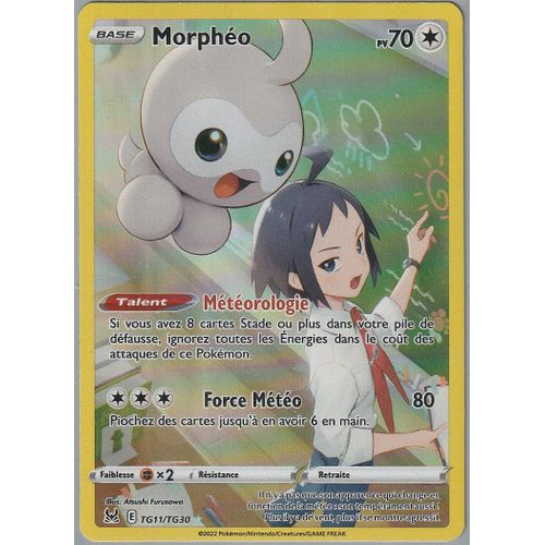Carte Pokemon - Morpheo - tg11/tg30 - Secrete-rare - EB11 Origine ...