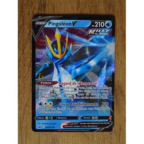 Carte pokemon Pingoléon V brillante 210 pv SWSH108 Styles de Combat ...