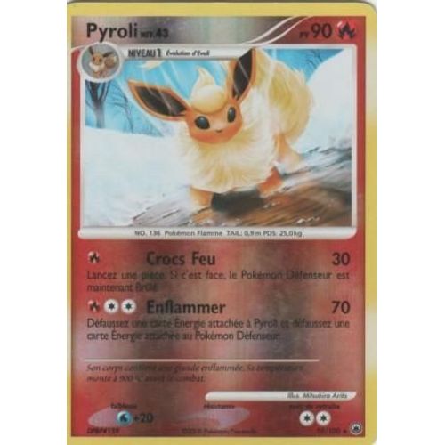 Carte Pokémon "Pyroli niv.43" PV90 Holo reverse 19/100 | Rakuten
