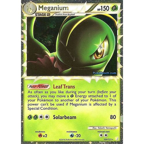 Carte Pokemon ultra rare Meganium (prime) Heart gold soul silver | Rakuten