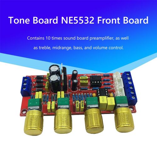 Carte préamplificateur HiFi NE5532, contrôle de tonalité, avec réglage de Volume des aigus et ...