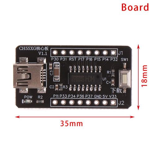 Carte principale 51 MCU CH552G, tableau de développement du système ...