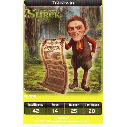 Carte Shrek : Tracassin n°10 - Collection DreamWorks - Carrefour | Rakuten
