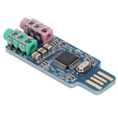 Carte son externe USB sans pilote, Module CM108, puce DAC, carte ...