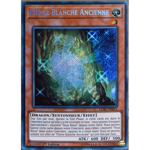 Carte YU-GI-OH LCKC-FR011 Pierre Blanche Ancienne Secret Rare NEUF FR | Rakuten