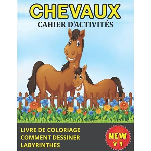 Chevaux Cahier d'activités: Cahier d'activités Chevaux avec livre de ...