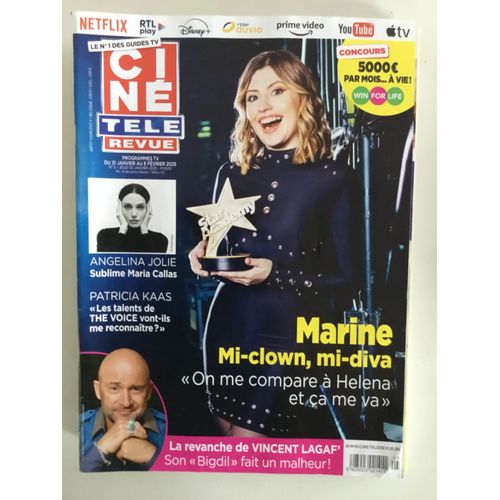 Cinetelerevue belge 5 2025 Patricia kaas vincent lagaf angelina jolie ...