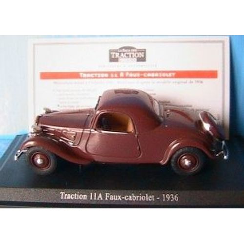 CITROEN TRACTION 11A FAUX CABRIOLET 1936 1/43 UNIVERSAL HOBBIES ATLAS | Rakuten