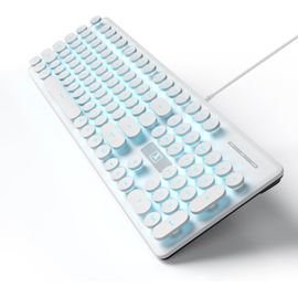 Clavier À Membrane 100%,104 Touches Punk Machine À Écrire Rétro,Clavier ...