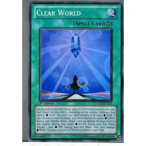 Clear World (Monde Transparent ) - Yu-Gi-Oh! - LCGX-EN217 - SR | Rakuten
