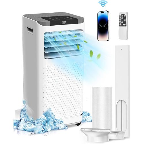Climatiseur Mobile 9000 Btu Avec L'Application, Mobile Portable Silencieux 4-En-1 ...