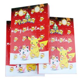 Coffret de 24 figurines Pokemon, bo?te de calendrier de l'avent pour no ...