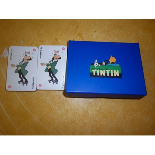 Coffret de cartes à jouer Tintin - jeux societe | Rakuten