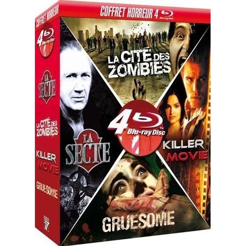 Coffret Horreur [Coffret 4 Blu-Ray] La Cité Des Zombies - La Secte ...