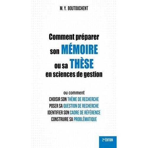 Comment Préparer Son Mémoire Ou Sa Thèse En Sciences De Gestion - Ou Comment Choisir Son Thème ...