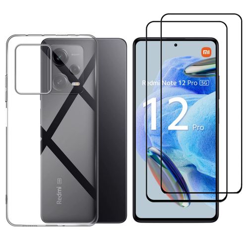 Coque pour Xiaomi Redmi Note 12 PRO 5G et 2 Verres Trempé Film ...
