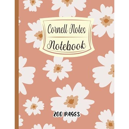Cornell Notes Notebook: Cute Flowers, Floral Cornell Notes, Cornell ...