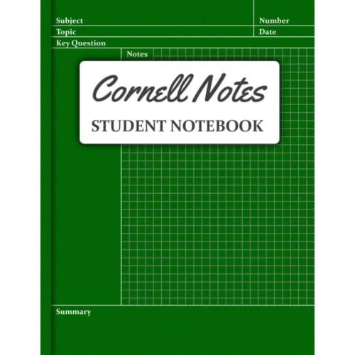 Cornell Notes Student Notebook: Note-taking System For High School ...