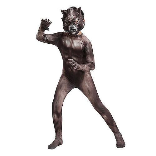 Costume De Loup Garou Cosplay Combinaison Masque 3d Body De Carnaval Vêtements De Fête D