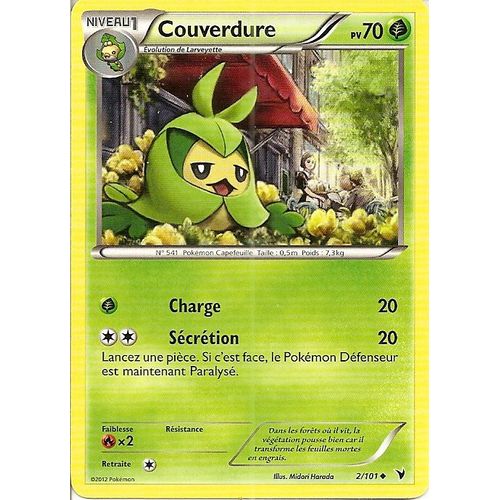 Couverdure (2/101) - Pokemon Noir Et Blanc Nobles Victoires | Rakuten