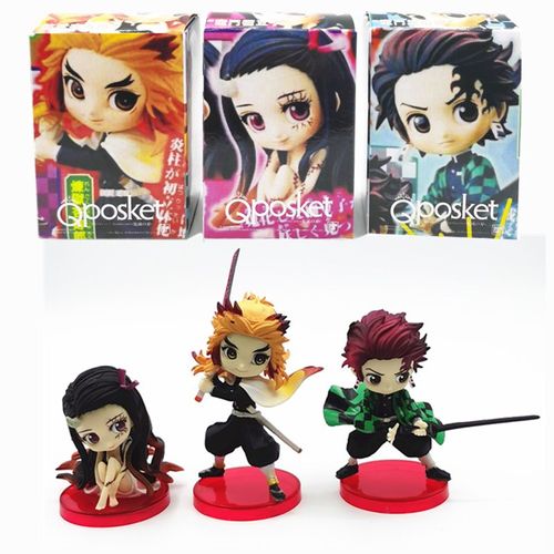 Demon Anime Action Figure Toy Kimetsu No Yaiba Nezuko Tanjirou Zenitsu ...