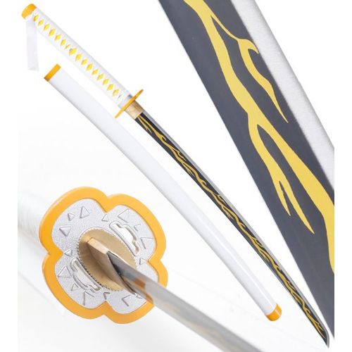 Demon Slayer Katana Tranchant Zenitsu Agatsuma Epee Lame Maru Kimetsu ...