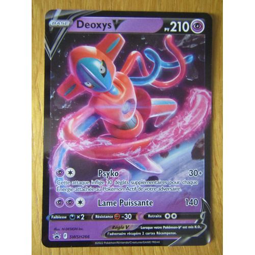 Deoxys V - Promo - Swsh266 - Cartes de jeux | Rakuten