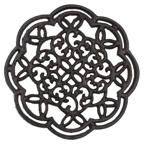 Dessous de Plat Rond en Fonte Dessous de Plat à Isolation Thermique en Fer Maniques ...