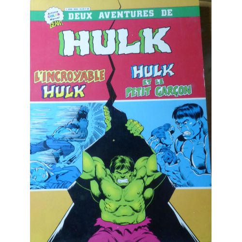 Deux aventures de hulk / l'incroyable hulh - hulk et le petit garcon ...
