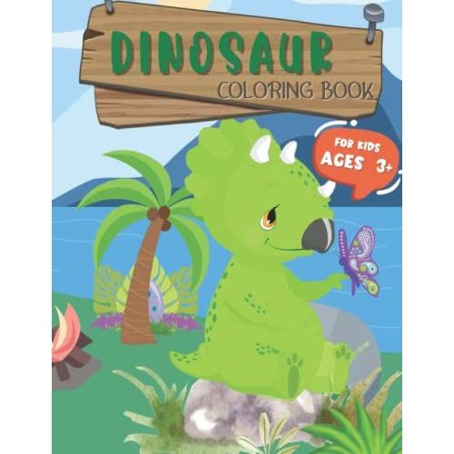 Dinosaur Preschool Activity Book For Kids Ages 3+: Over 70 cute dino ...