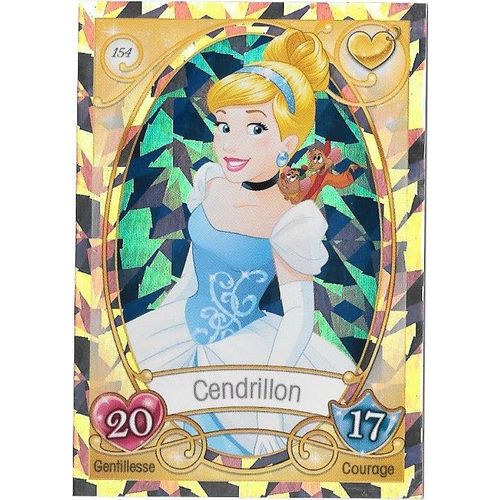 DISNEY PRINCESS Trading Card Game N°154 CENDRILLON "BRILLANTE" (2017 ...