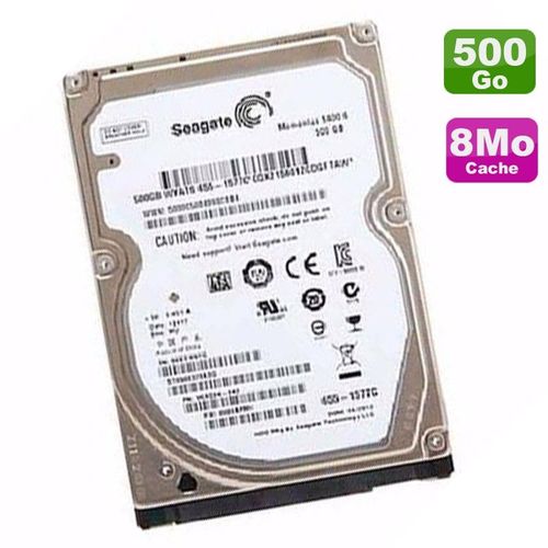 Disque Dur 500Go SATA 2.5" Seagate Momentus 5400.6 ST9500325ASG 9KAG34 ...