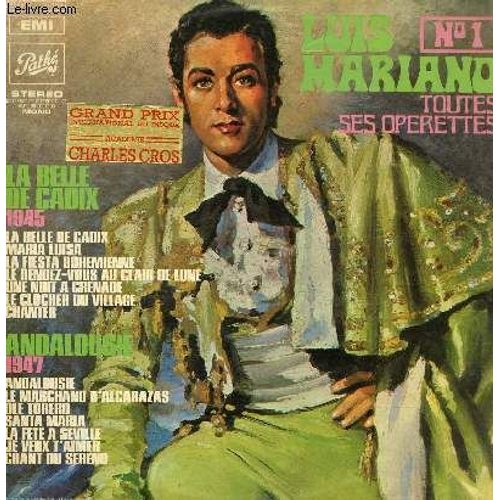 Disque Vinyle 33t la Belle de Cadix, Maria Luisa, la Fiesta Bohemienne, le Rendez-Vous Au Clair ...