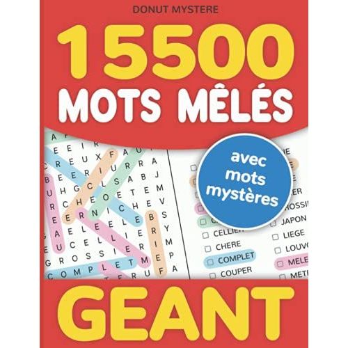 Donut Mystère - 15500 Mots Mêlés: Cherche et trouve les mots cachés ...