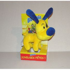 DOUDOU CHIEN JAUNE ET BLEU BANANIA SANDY PELUCHE PITOU MARQUE CHOCOLAT ...