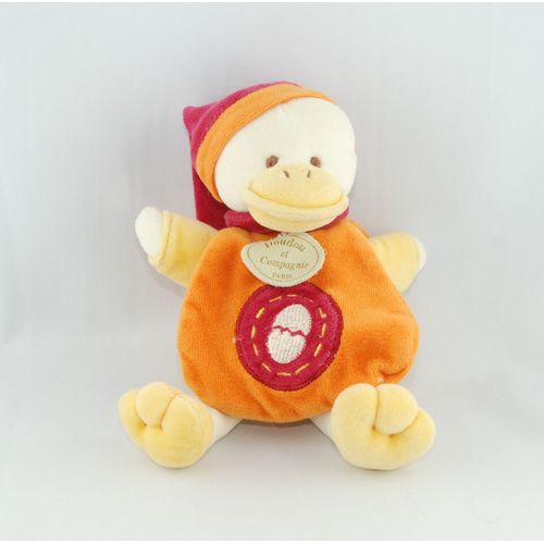 Doudou et compagnie gedeon le canard cape oeuf jaune orange rouge blanc ...